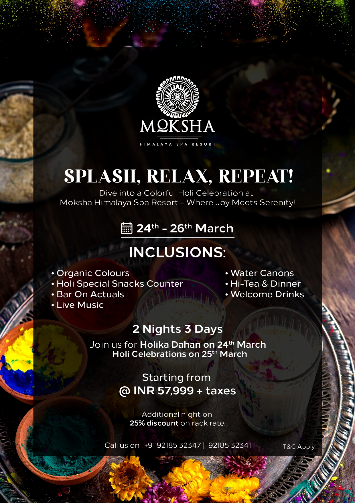 Holi Celebration Package near Delhi | Holi Celebration Places